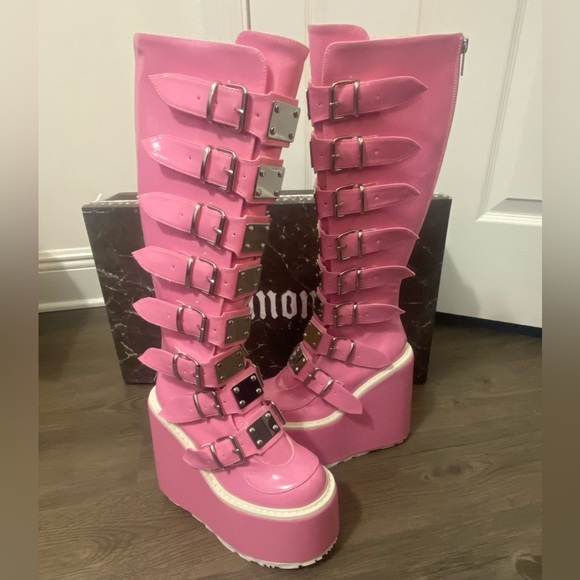 Demonia | Shoes | Demonia X Dolls Kill Sweeter Than Eva Trinity Boots ...